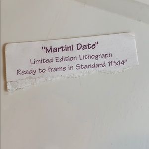 Debra Ozello | Wall Decor | Limited Edition Debra Ozello Martini Date ...